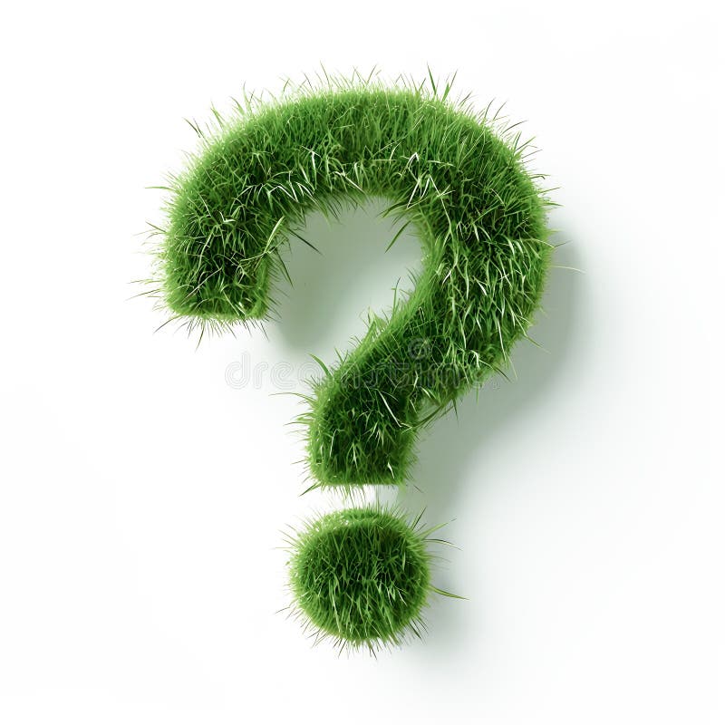 A Question Mark Made of Grass, Which Creates a Sense of Naturalness and ...