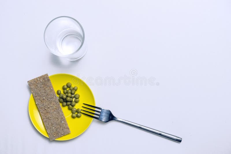 Question Mark Made of Peas on Plate Stock Image - Image of diet, fork ...