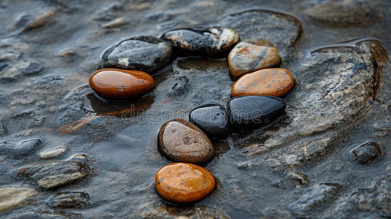 Question Mark Made of Stones Stock Image - Image of rocks, curiosity ...