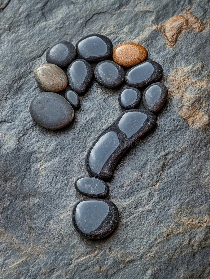 Question Mark Made Stones Rock Surface Stock Photos - Free & Royalty ...