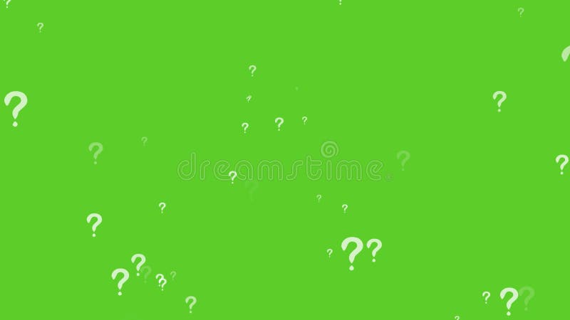 Question Mark Whirl Large Size Effect Particle Element on Green Screen ...