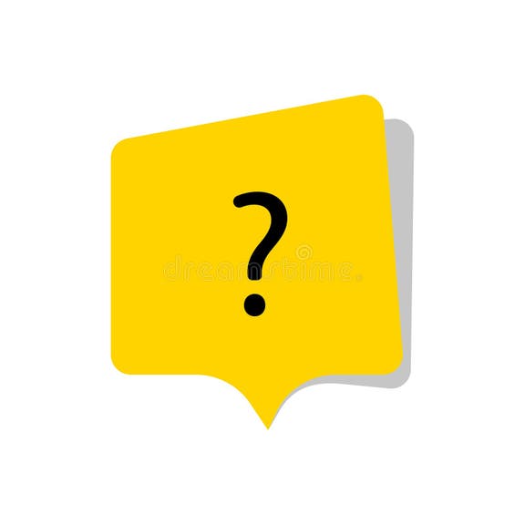 Question Mark Message. Vector Illustration. EPS 10 Stock Vector ...