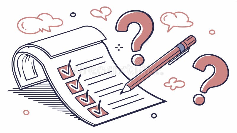 Question Mark Notepad, Questions and Problem Solving Vector Design Generative AI Stock Vector ...