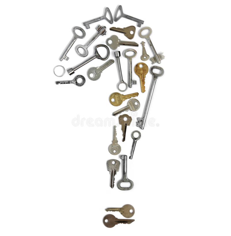 Question Mark from Old Keys. the Shape of the Question Mark. Conceptual ...