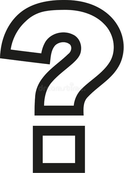 Question mark outline stock vector. Illustration of outline - 107187766