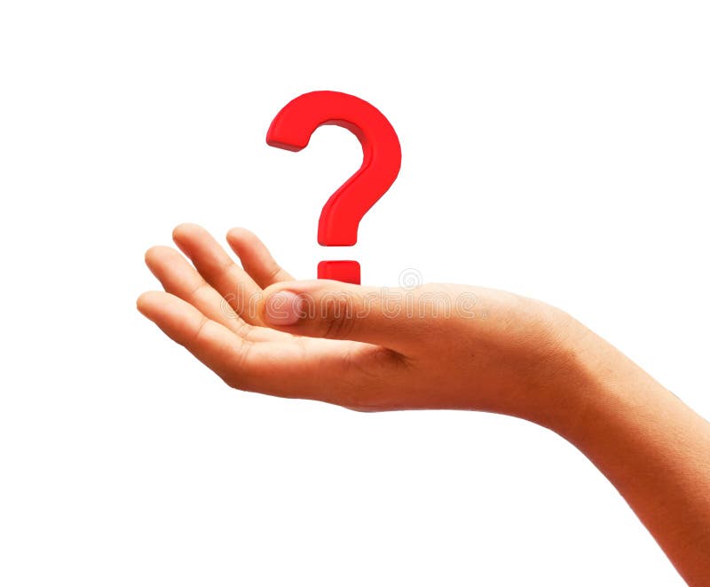 Question mark and hands stock image. Image of confusion - 39387011