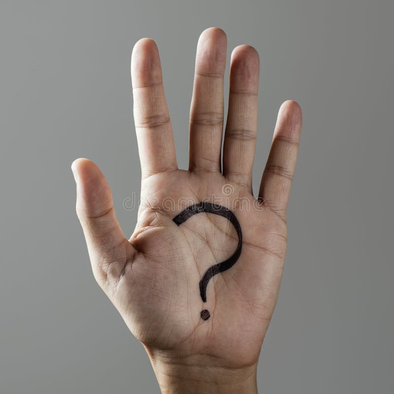 Question Mark in Front of the Face of a Person Stock Photo - Image of ...