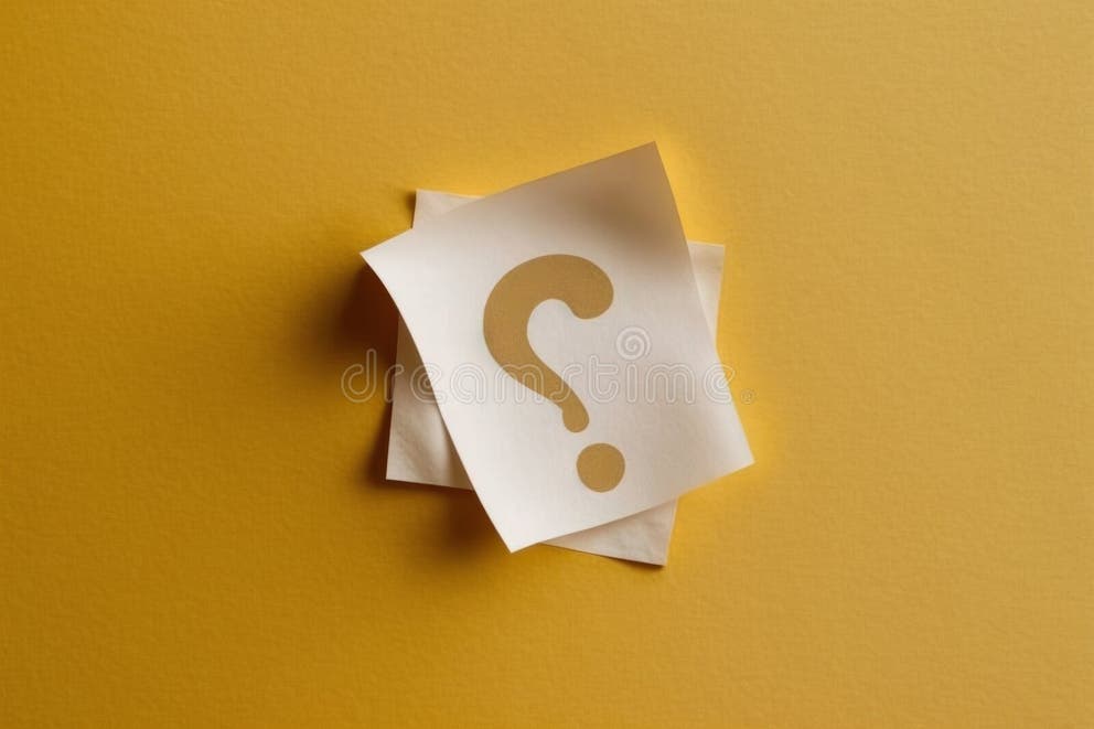 The Mark Question Mark on Paper Amazing Illustration. Stock ...
