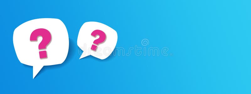 Question Mark Paper Icon on Blue Background. FAQ Sign. Asking Questions ...