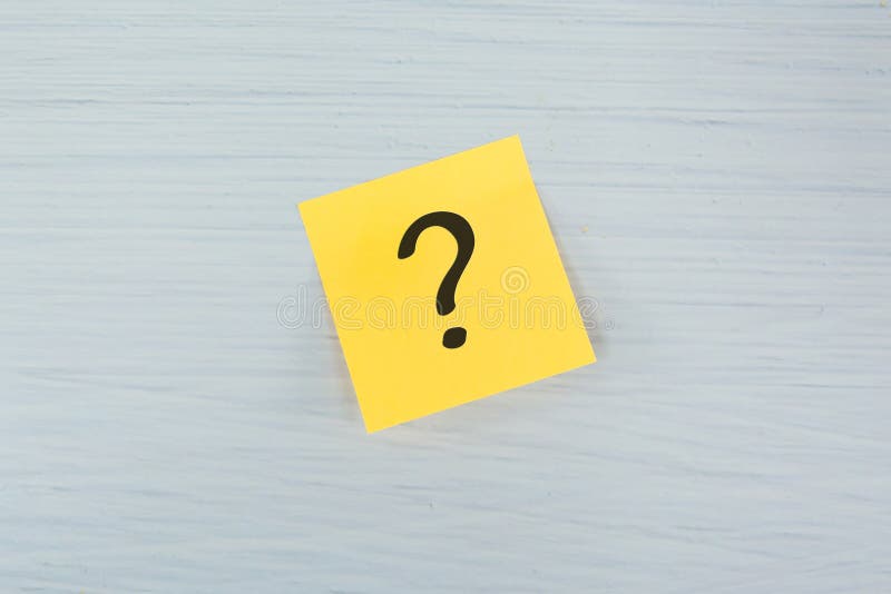 Question Mark on Paper Note Stock Photo - Image of reminder, idea ...