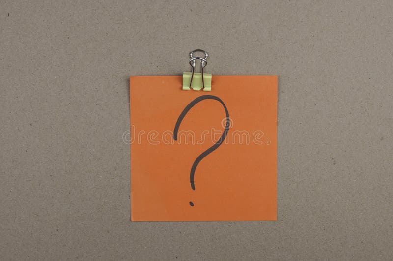 Question mark on a paper stock photo. Image of decisions - 200376956