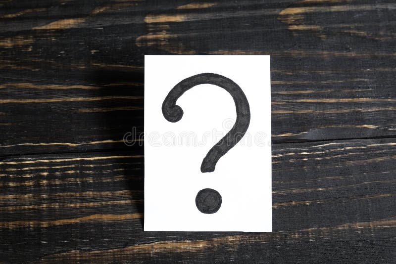 Question mark on paper stock image. Image of copy, brainstorming - 74755703
