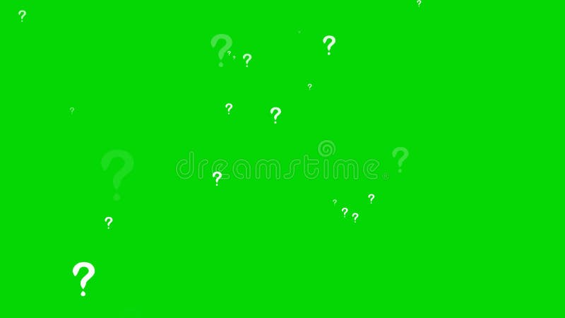 Question Mark Particle Bounce Appear Slow Float Sideway and Faded on ...