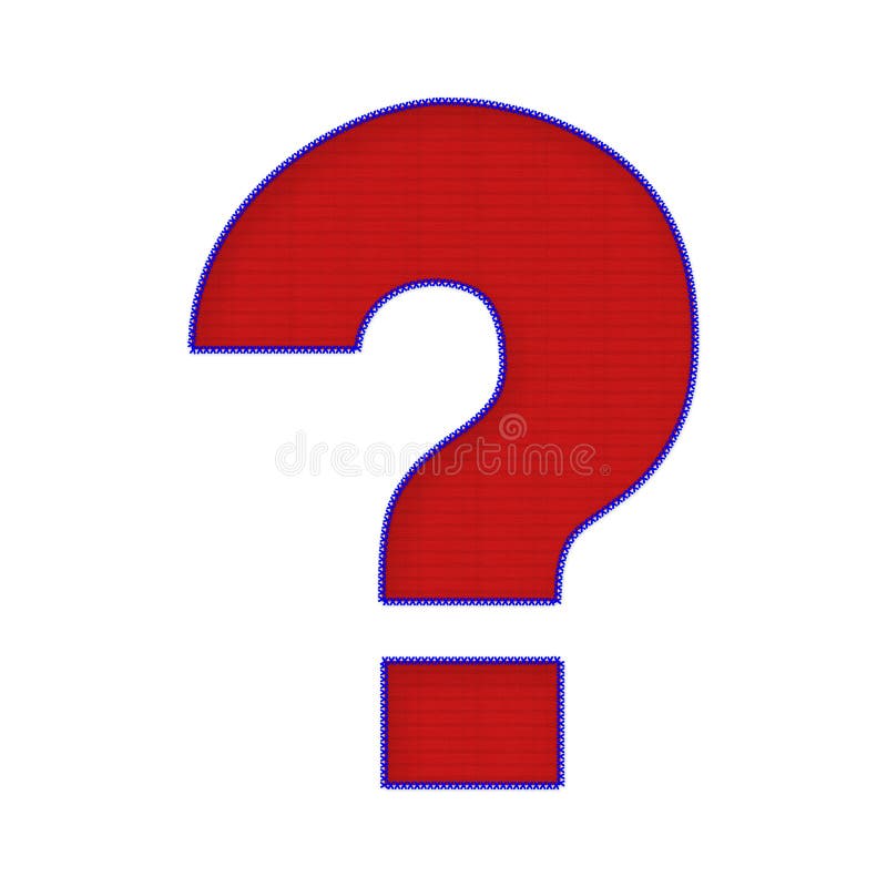 Question Mark Patch stock illustration. Illustration of stitches - 11235980