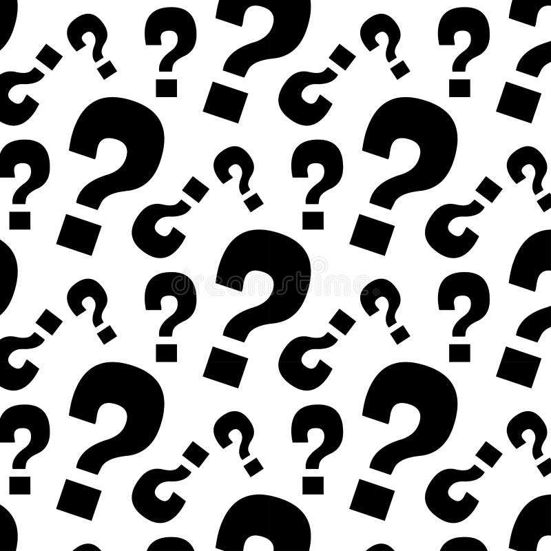 Question mark pattern art stock vector. Illustration of mark - 115051830