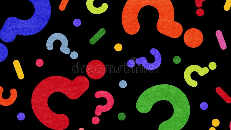 Question Mark Pattern Background with Texture 4K Stop Motion Video ...