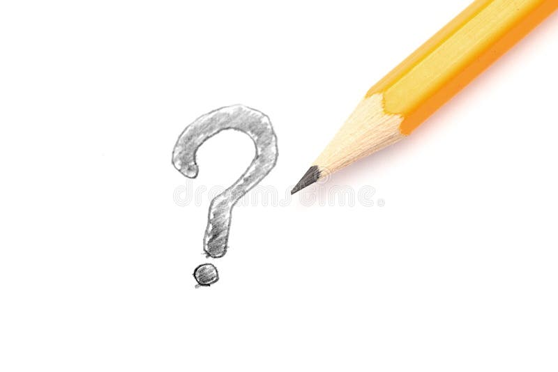 Question Mark Being Written on Paper Stock Photo - Image of marker ...