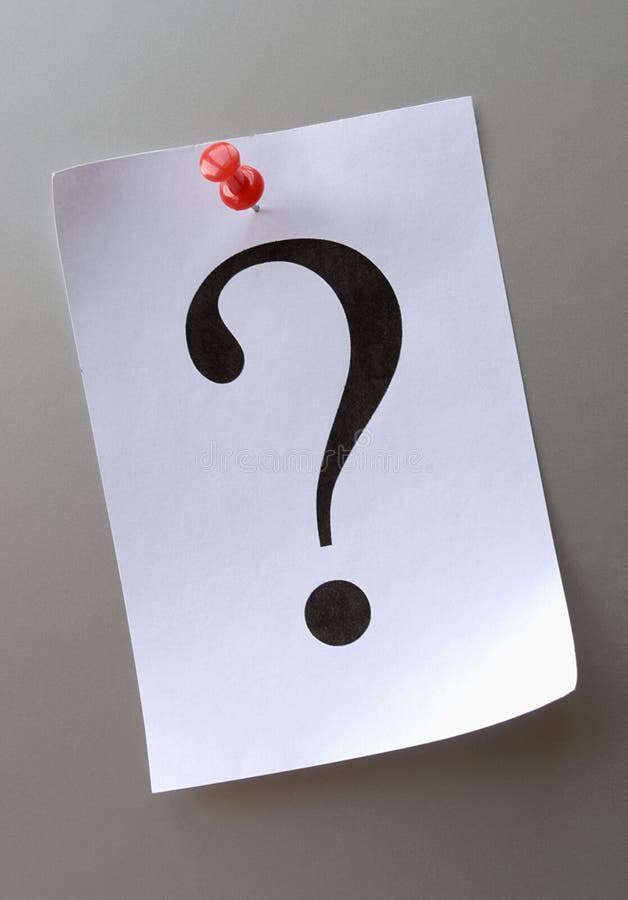 Question Mark Being Written on Paper Stock Photo - Image of marker ...