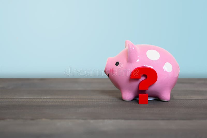 Piggy Bank Question Mark Stock Photos - Free & Royalty-Free Stock ...