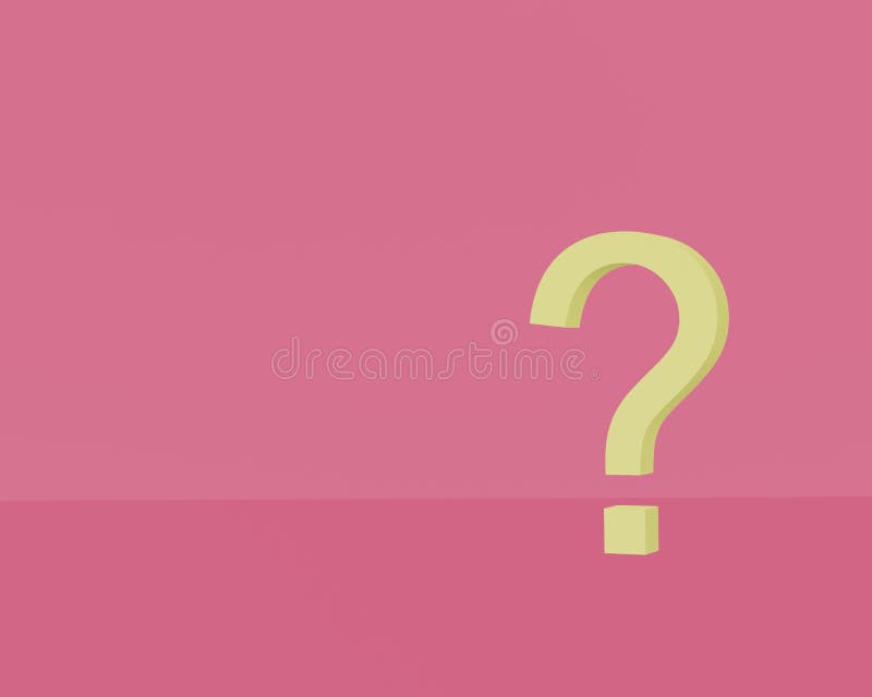 Question Mark on Gray Plain Background Stock Illustration ...