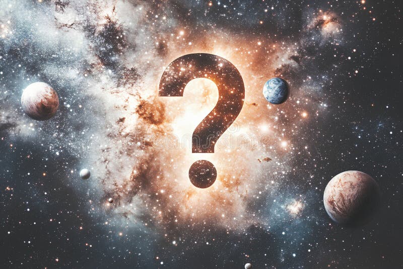 Question Mark and Planets in Space. Elements of this Image Furnished by ...