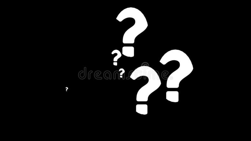 Question Mark Popping Time Remap Animation Blue Gradient Background ...
