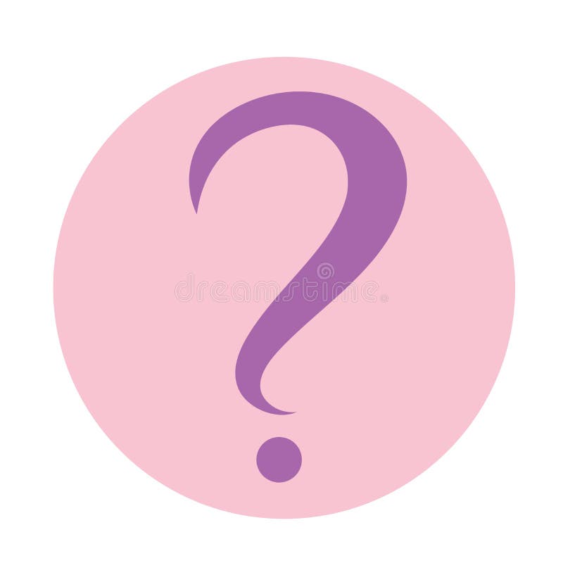 Question Mark in Purple Circle. Vector Icon. Flat Design Style Stock ...