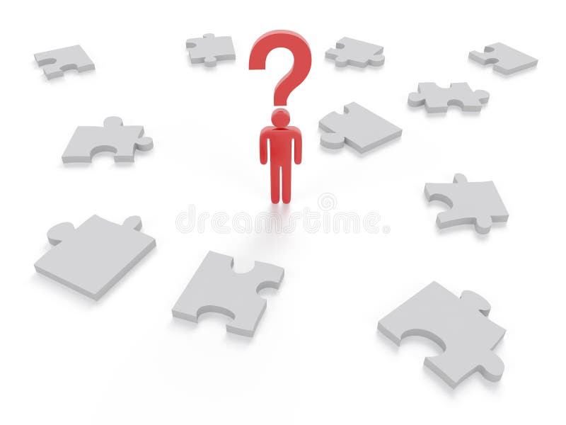Question Mark Puzzle Concept Graphic Stock Illustration - Illustration ...