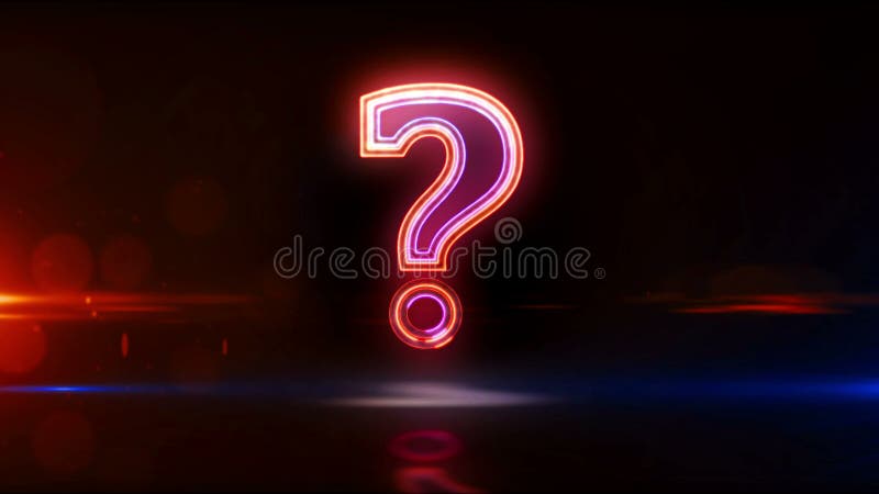 Question Mark Search and Quiz Symbol Rotating Loop Concept Stock Video ...