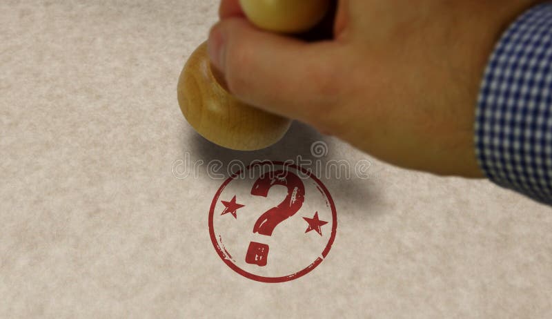 Question Mark Quest and Answers Stamp and Stamping Stock Image - Image ...