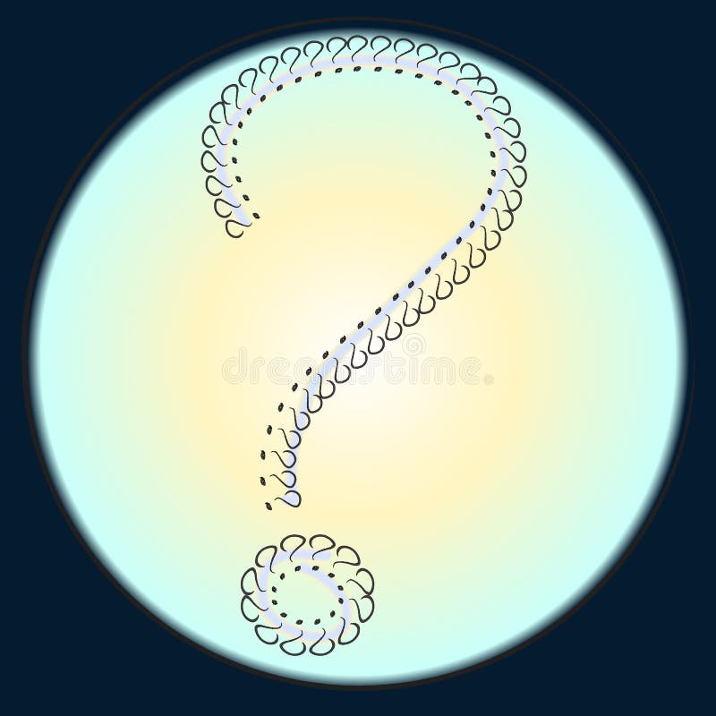 Question Mark from Questions on the Color Background Stock Vector ...