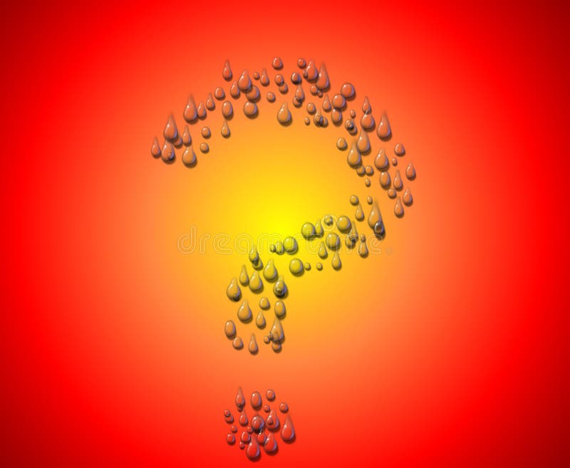 Question rain stock illustration. Illustration of problem - 39461397