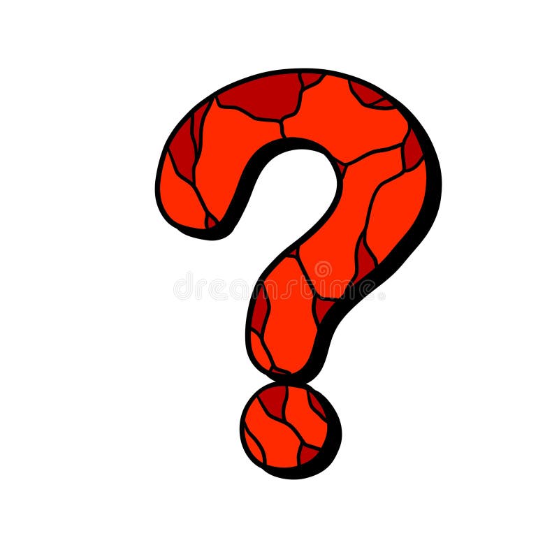 Hand Drawn Red Question Mark Stock Illustrations – 495 Hand Drawn Red ...