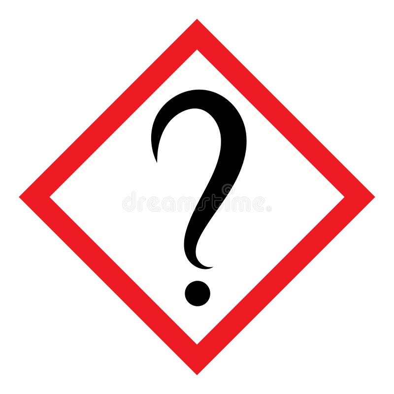 Question Mark in Red and White Square. Vector Icon. Flat Design Style ...