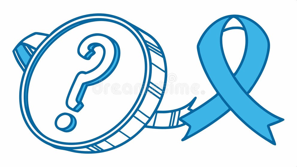 Question Mark with Ribbon, Inquiry and Curiosity Symbol Vector Design ...