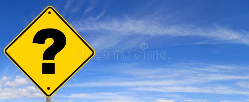 Question Mark Road Sign Stock Photography - Image: 8293612