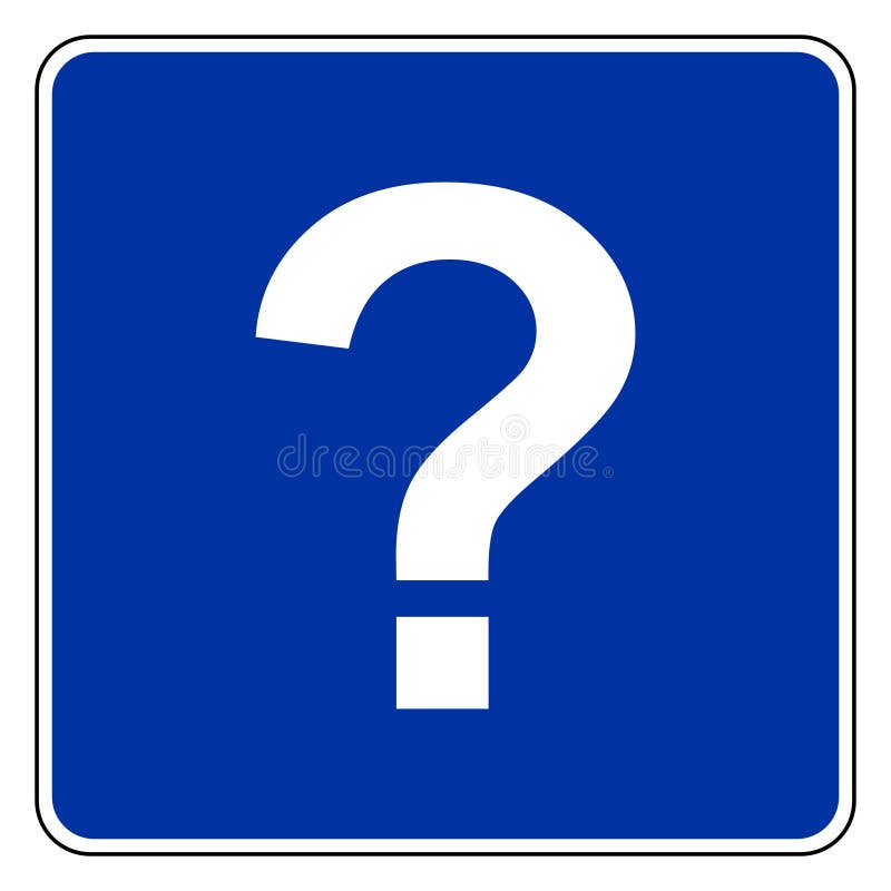 Question Mark and Road Sign Stock Vector - Illustration of black ...