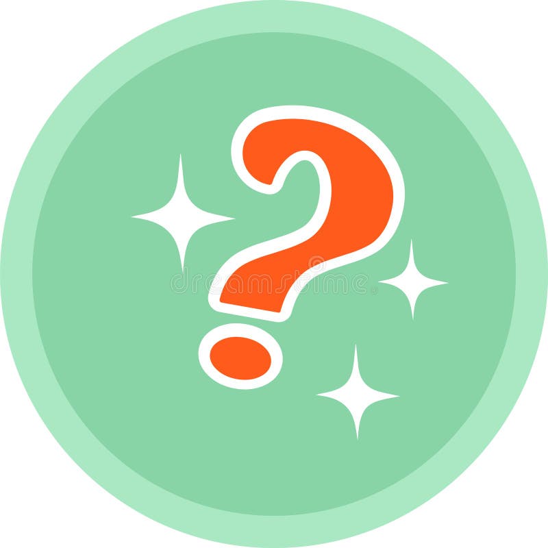 Question Mark Round Badge stock vector. Illustration of shape - 285788323