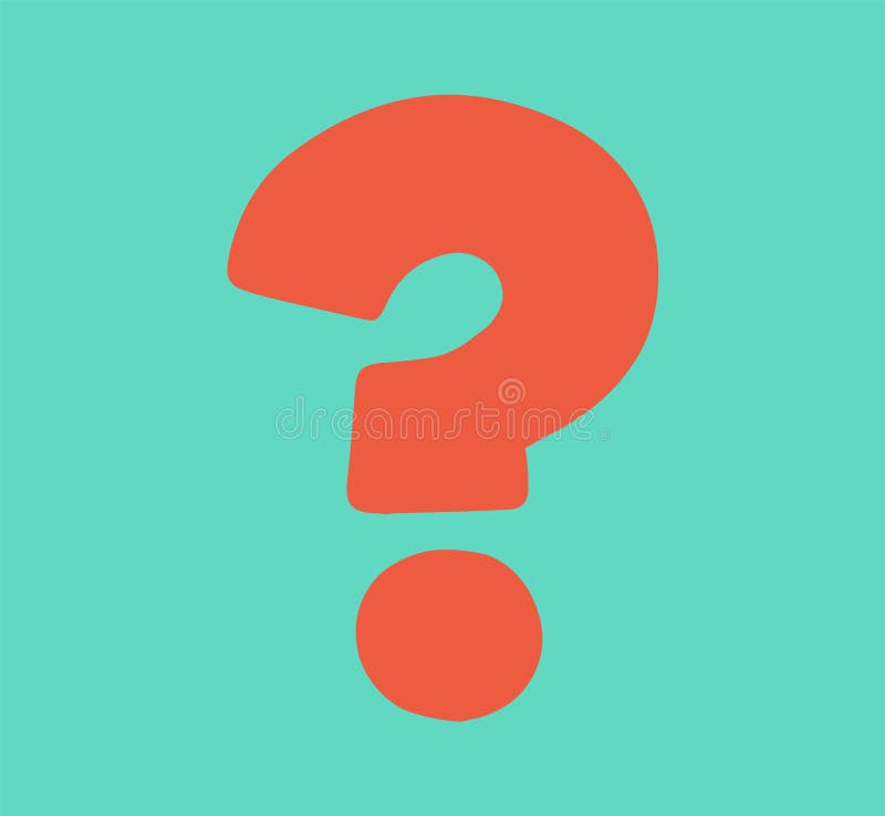 Question Mark School Card Poster Stock Vector - Illustration of icon ...