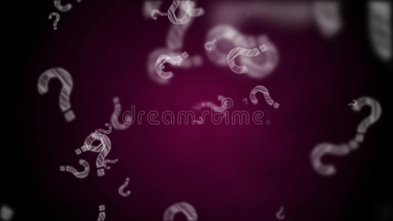 Question Mark Seamless Animation. Loop Purple Background. Hand Drawn ...