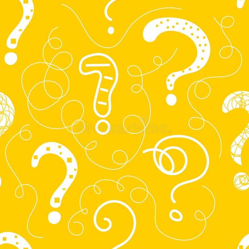 Question Mark Vector Set, Sketch Stock Vector - Illustration of pattern ...