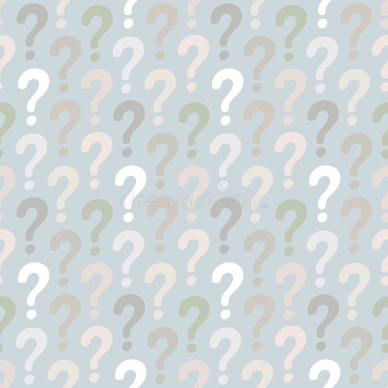 Question Mark Seamless Pattern Stock Vector - Illustration of idea ...
