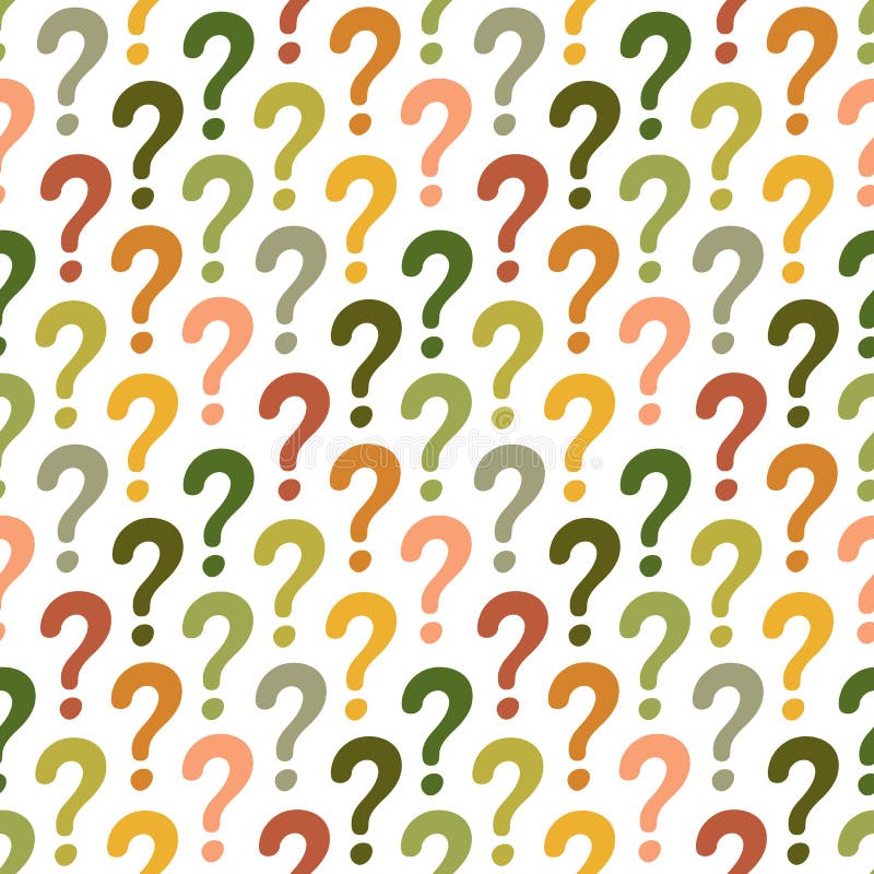 Question Mark Seamless Pattern Stock Vector - Illustration of ...