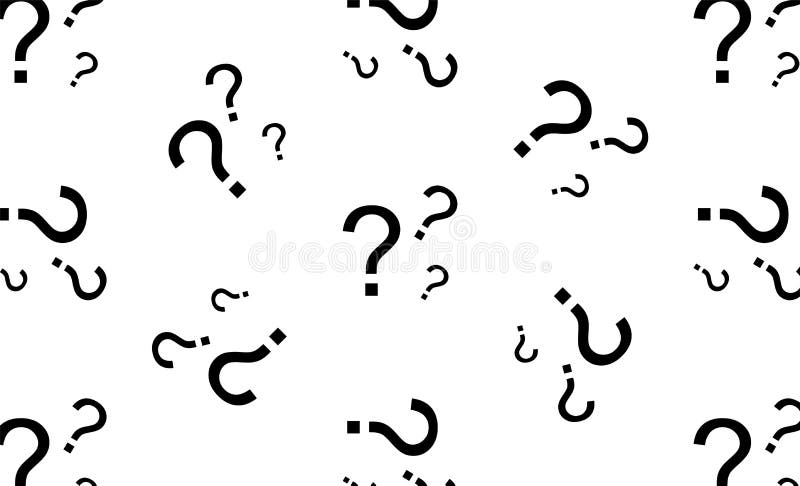 Question Mark Seamless Pattern. Vector Seamless Pattern with Question ... Question Mark Seamless Pattern. Vector Seamless Pattern with Question ...