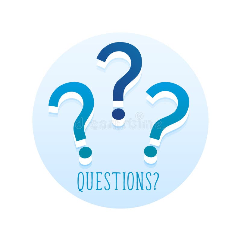 Question Mark Sign for Asking Help and Solutions Stock Vector ...
