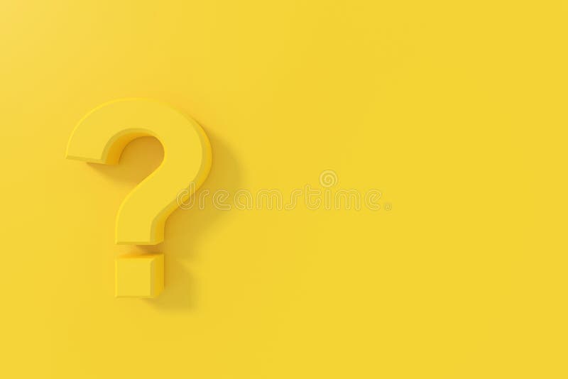 Question Mark Sign Banner. 3D Rendering Stock Illustration ...