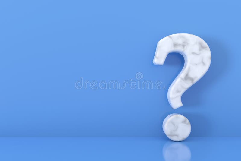 Question Mark Sign Banner. 3D Rendering Stock Illustration ...