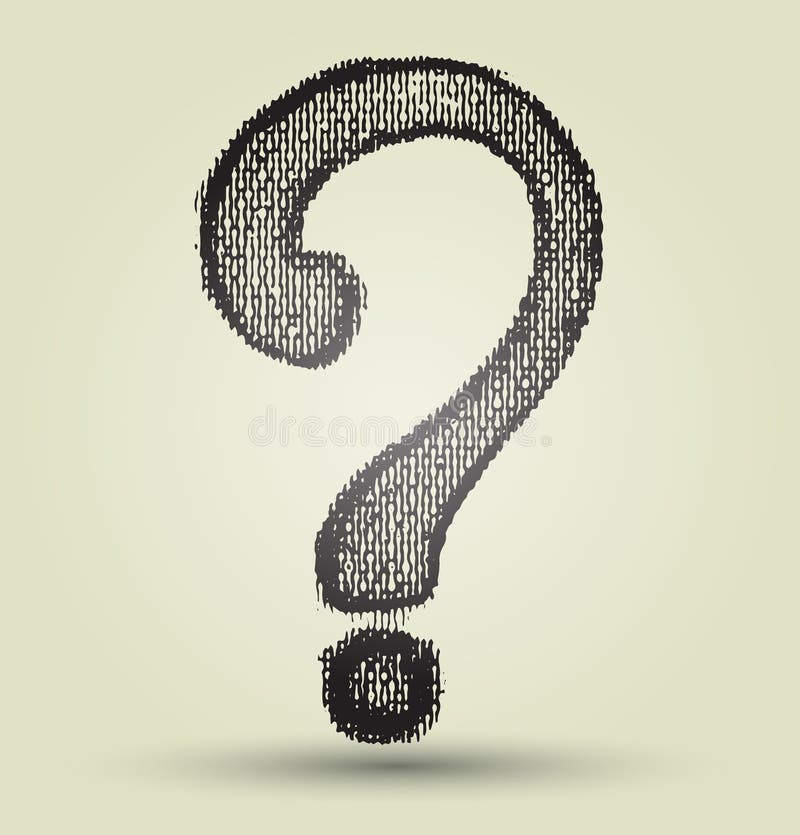 Question mark sign drawing stock vector. Illustration of design - 43220751