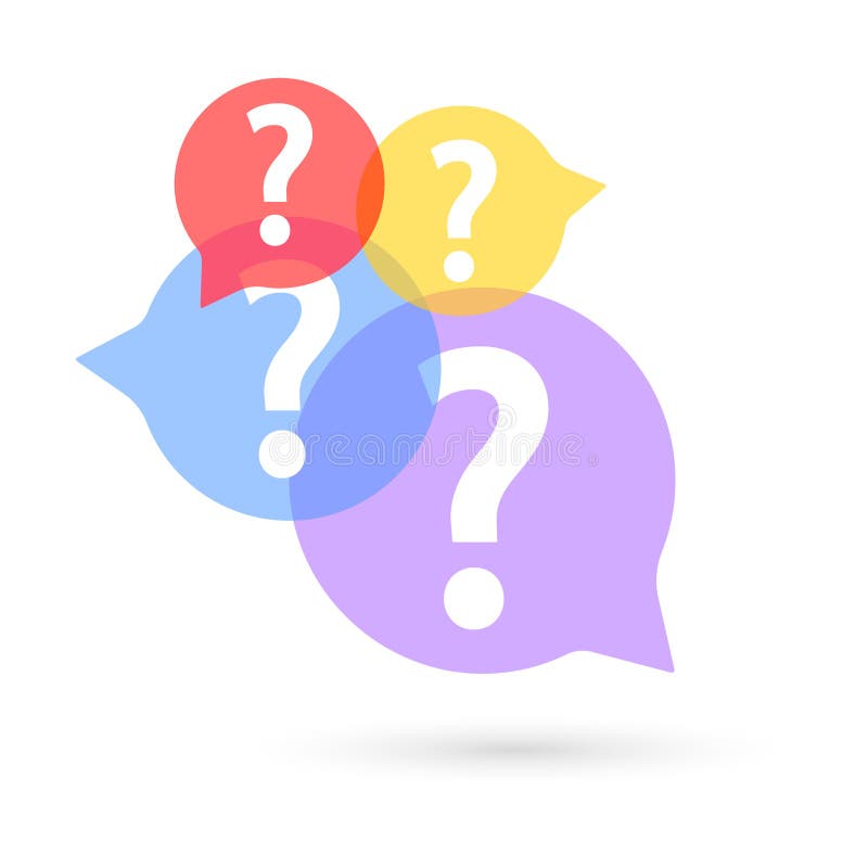 Question Mark Sign Icon, Answer Sign Symbol, Support Speech Bubble ...