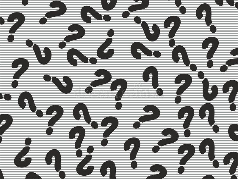 Question Mark Pattern Black Abstract Background Vector Stock Vector ...